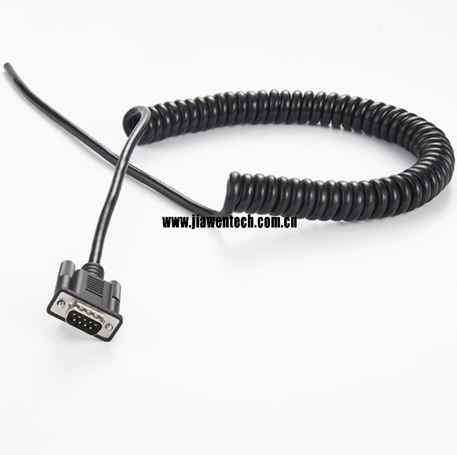 DB9 Curly Cable-DB37 Cables-SHENZHEN JIAWEN TECHNOLOGY CO., LTD